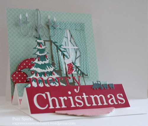 Memory Box and Poppystamps dies Christmas Easel Scene…