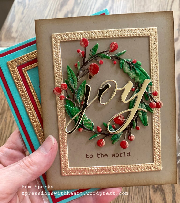 Memory Box Harvest Double Arch Card and Winter Greenery Wreath Card…