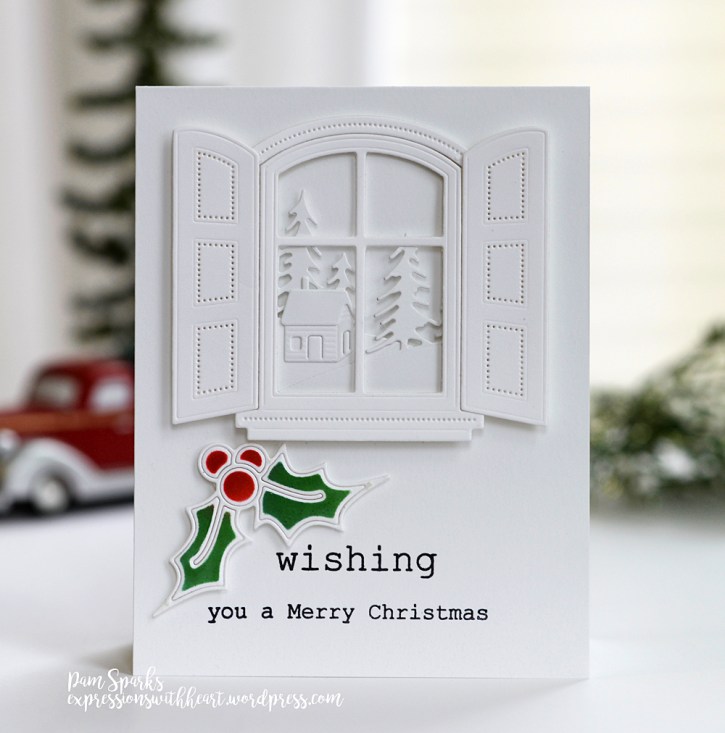 poppystamps Cottage Window Scene Card…
