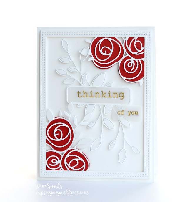 Memory Box… Scribble Rose Trio and Happy Heart Collage Cards…