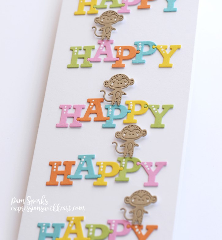 Memory Box Happy Puzzle Letters and poppystamps Whittle Monkey Birthday ...