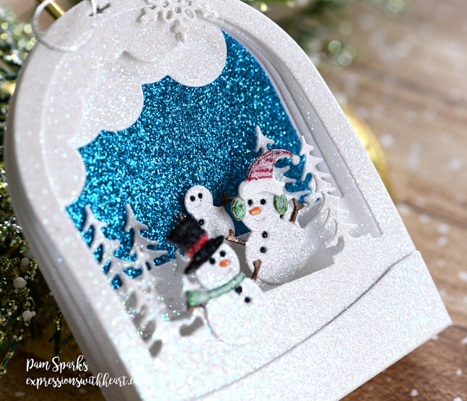 Memory Box Snowmen Snowglobe and Snowglobe Backer…
