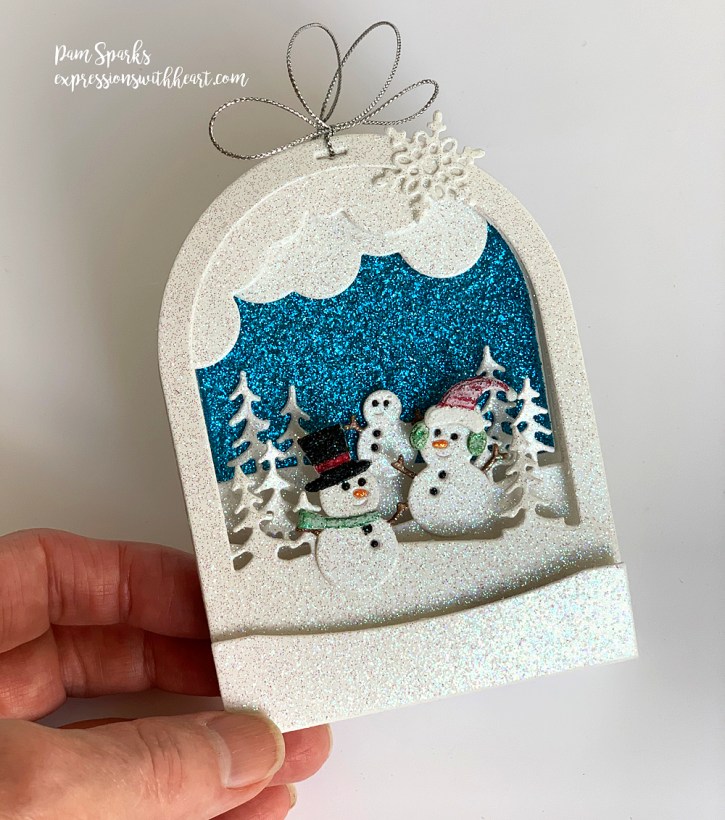 Memory Box Snowmen Snowglobe and Snowglobe Backer…