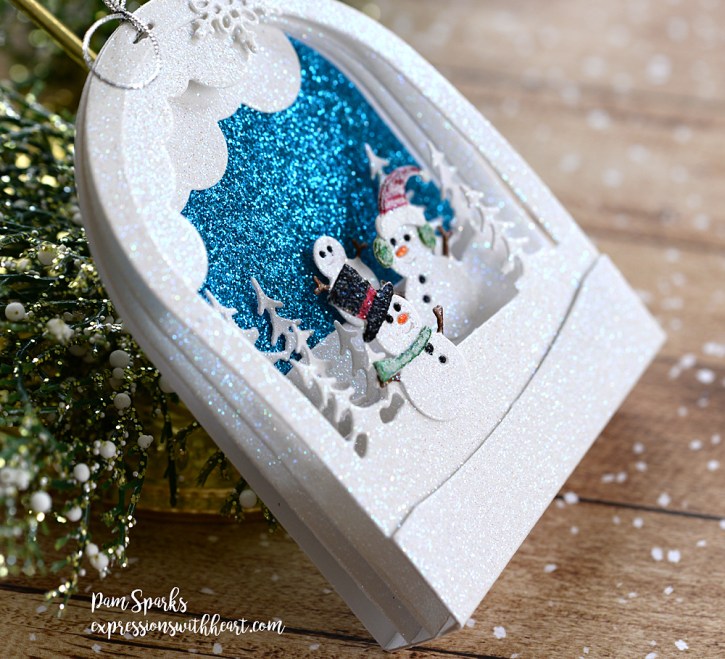 Memory Box Snowmen Snowglobe and Snowglobe Backer…