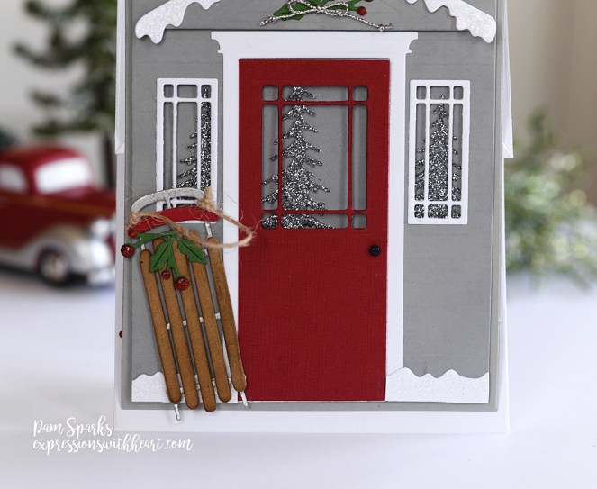 poppystamps Winter Porch Pop Up Easel Card…
