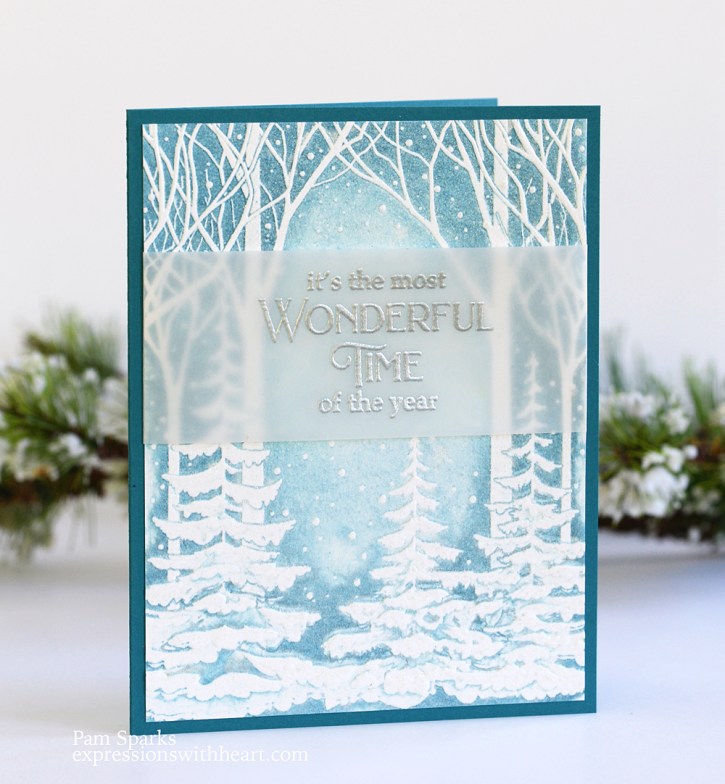 Memory Box Snowy Forest 3D Embossing Folder…