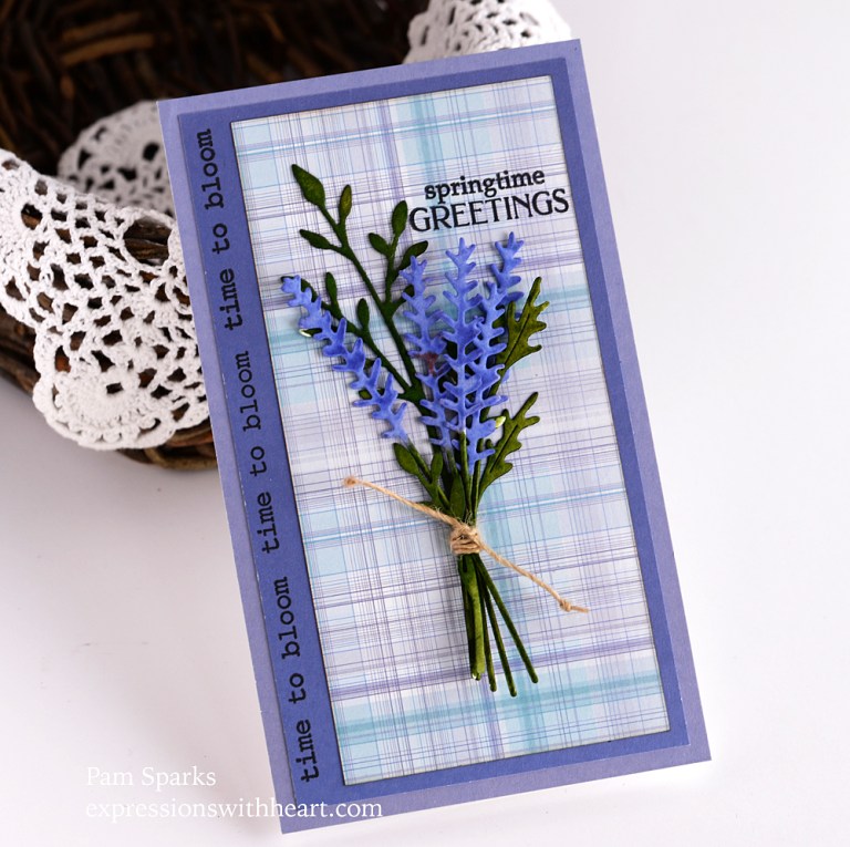 Memory Box Dies, Flower, Stems and More on Three Cards…