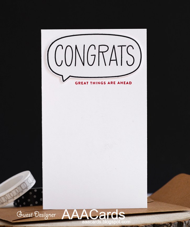 Guesting at AAA Cards Challenge…