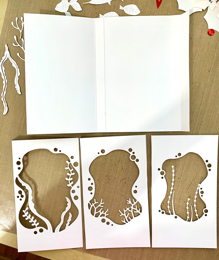 Memory Box Ocean Collage Interactive Mini Slimline Shadowbox Card…