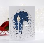 Memory Box Oval Snowman Collage Tunnel Card…