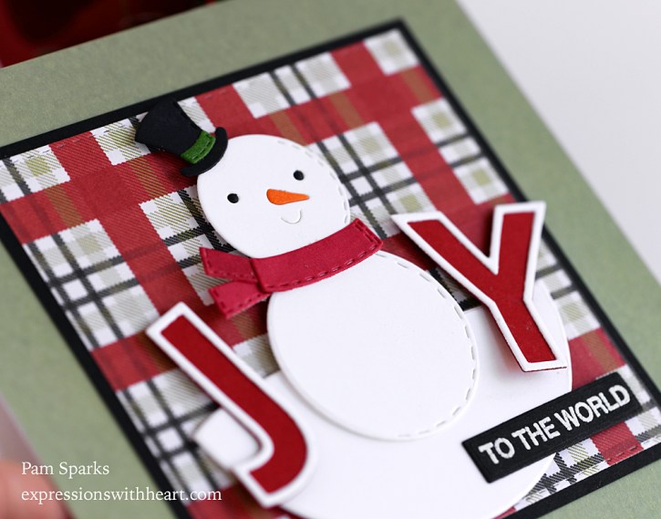 poppystamps Whittle Friendly Snowman and Double Joy Card…