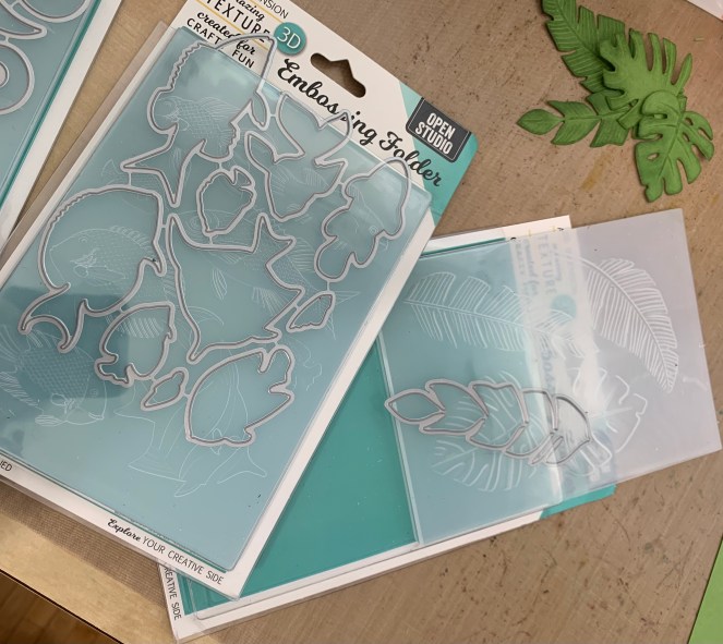 NEW Memory Box Tropical Leaves 3D Embossing Folder and Cutting Dies ...