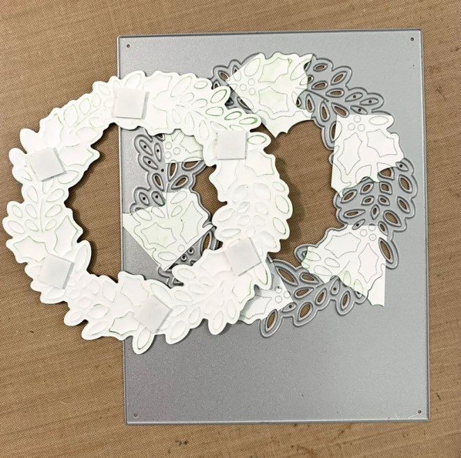 Merry Christmas in July, Holly Wreath Card and Tutorial