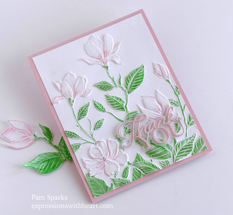 Memory Box New Marvelous Magnolia 3D Embossing Folders Cards…