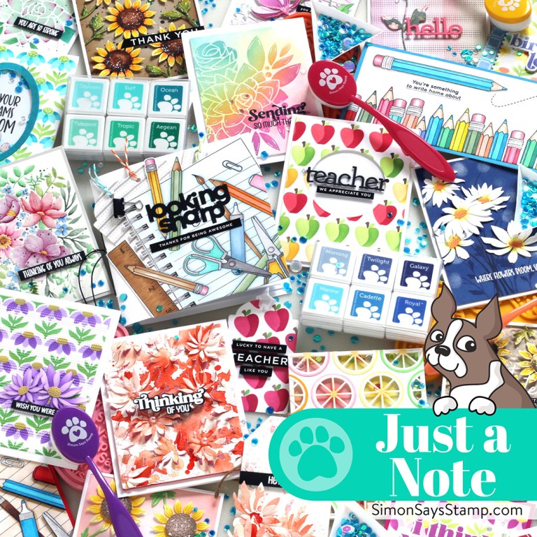Simon Says Stamp Just A Note July Release – Margot Tile Card…