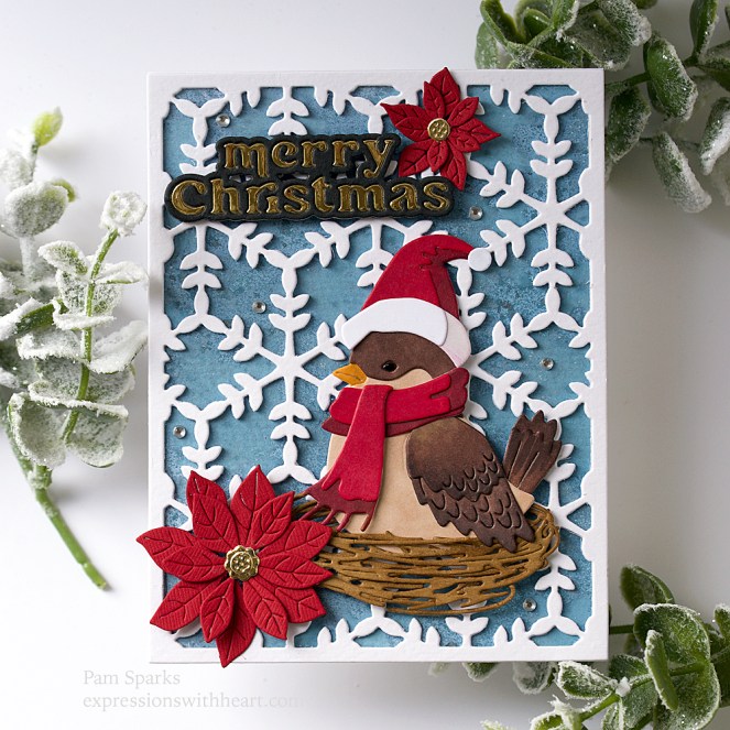 Memory Box Bundled Bird, Nest and Aurora Snowflake Frame Card…