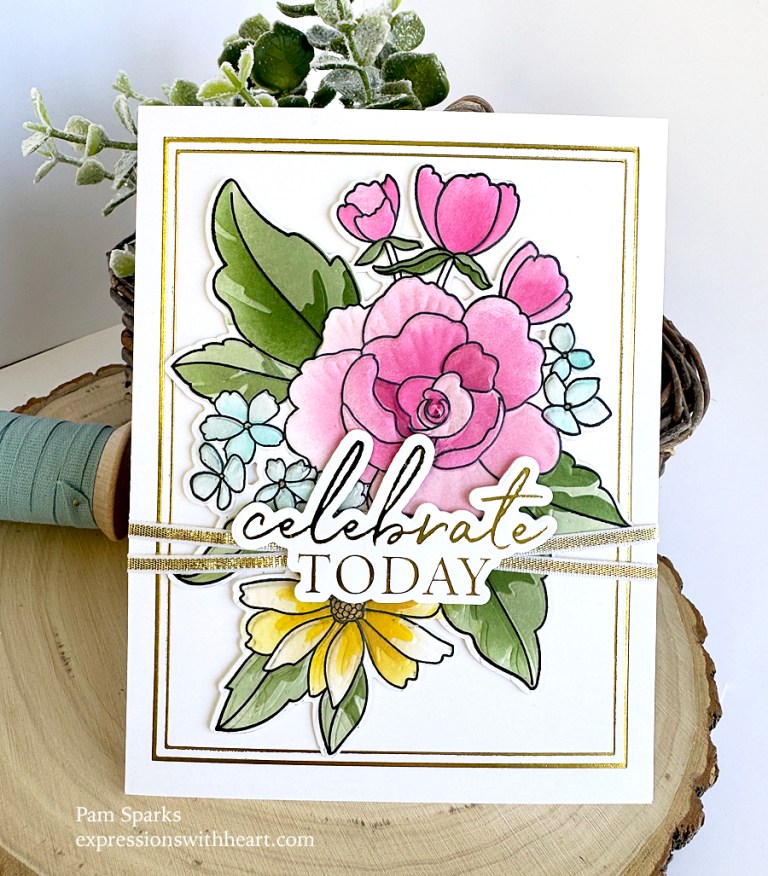 Memory Box NEW Cheerful Floral Collection Card…