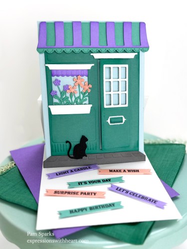 poppystamps Corner Shoppe Pop Up Easel Set Card…