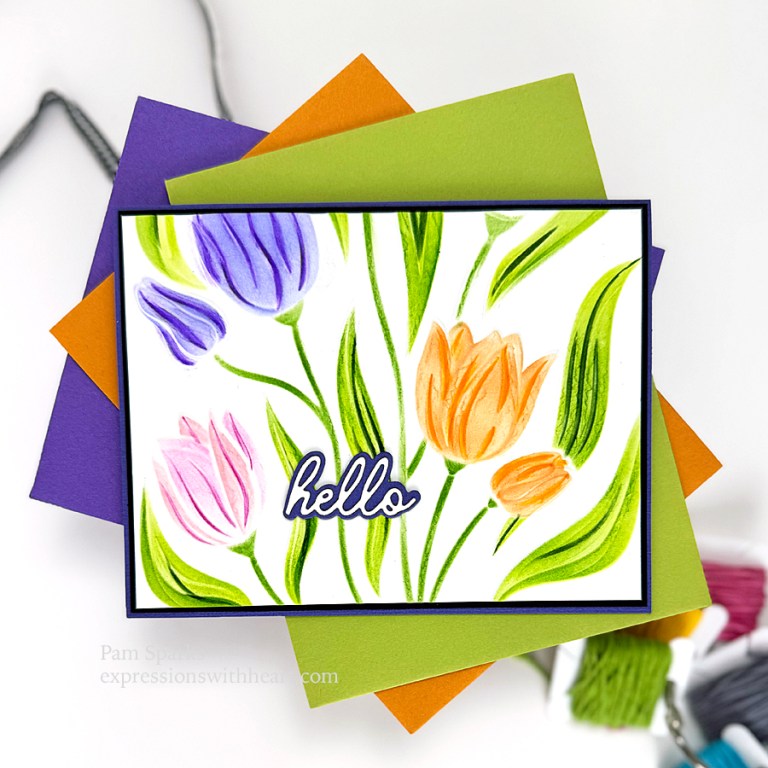 Spellbinders Twirling Tulips Collection Cards…
