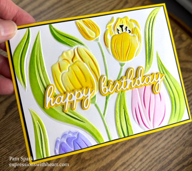 Spellbinders Twirling Tulips Collection Cards…
