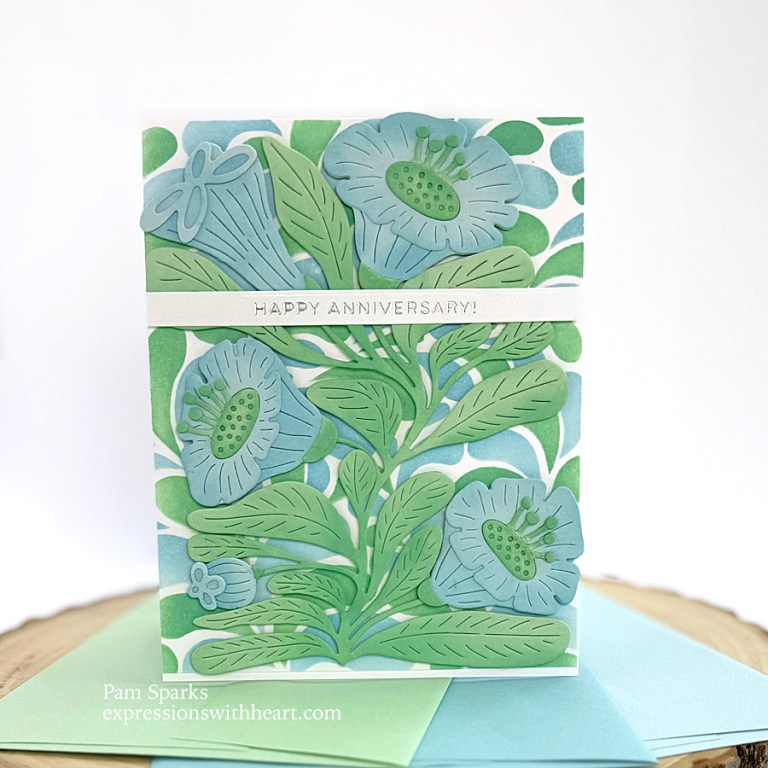 Spellbinders Stencil of the Month Club and Fresh Picked Angel Trumpets ...