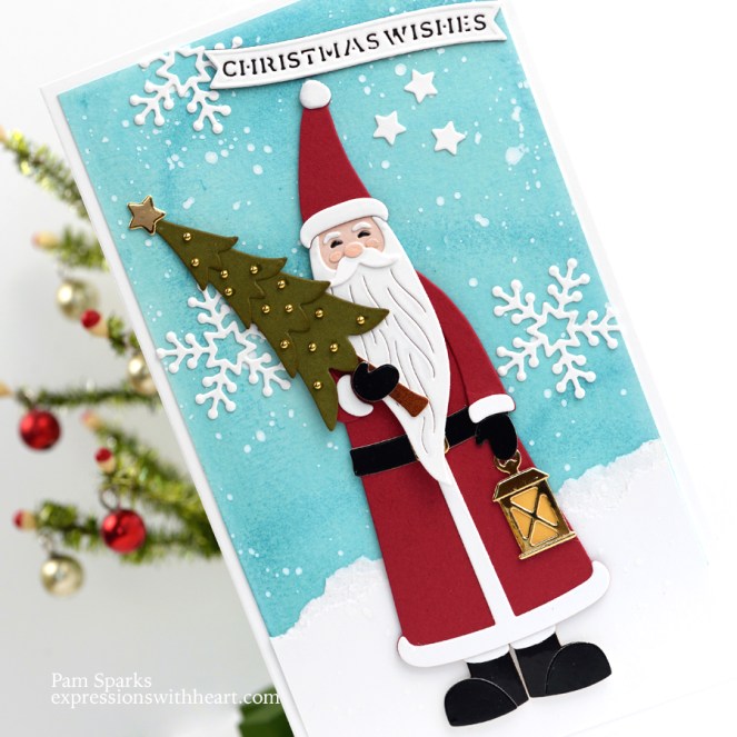 Spellbinders…St. Nick Christmas Wishes Card