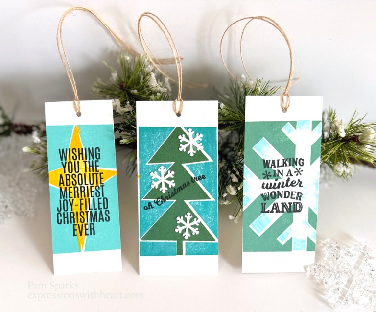 SSS STAMPtember Christmas Block Art Tags and Cards…