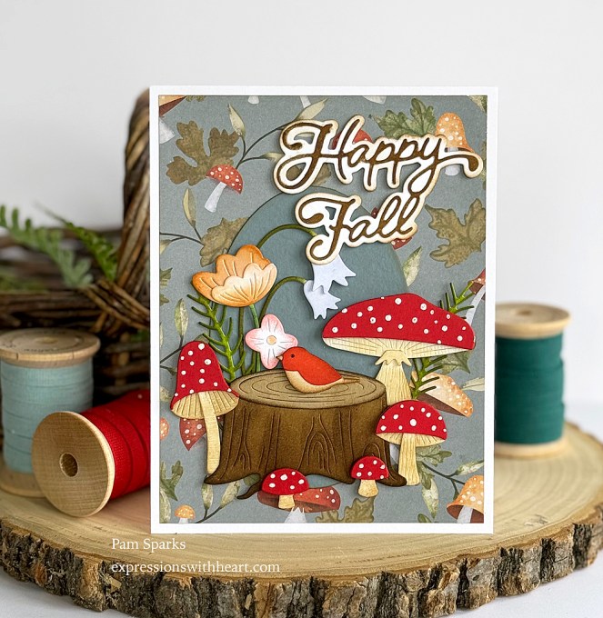 poppystamps and Memory Box Fall Forest Card…