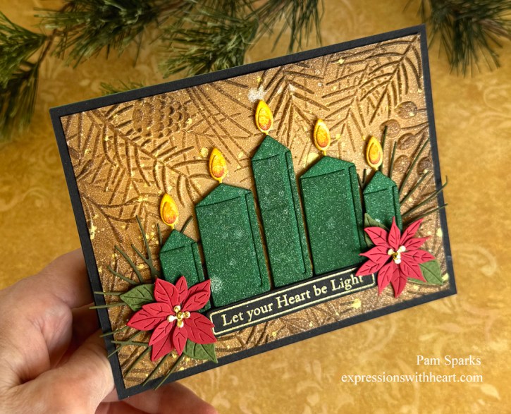 Memory Box Merry and Bright Candles Card…