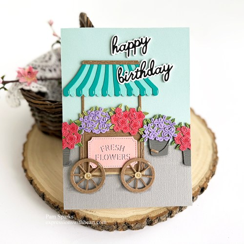 Spellbinders February Release Flower Cart Card…